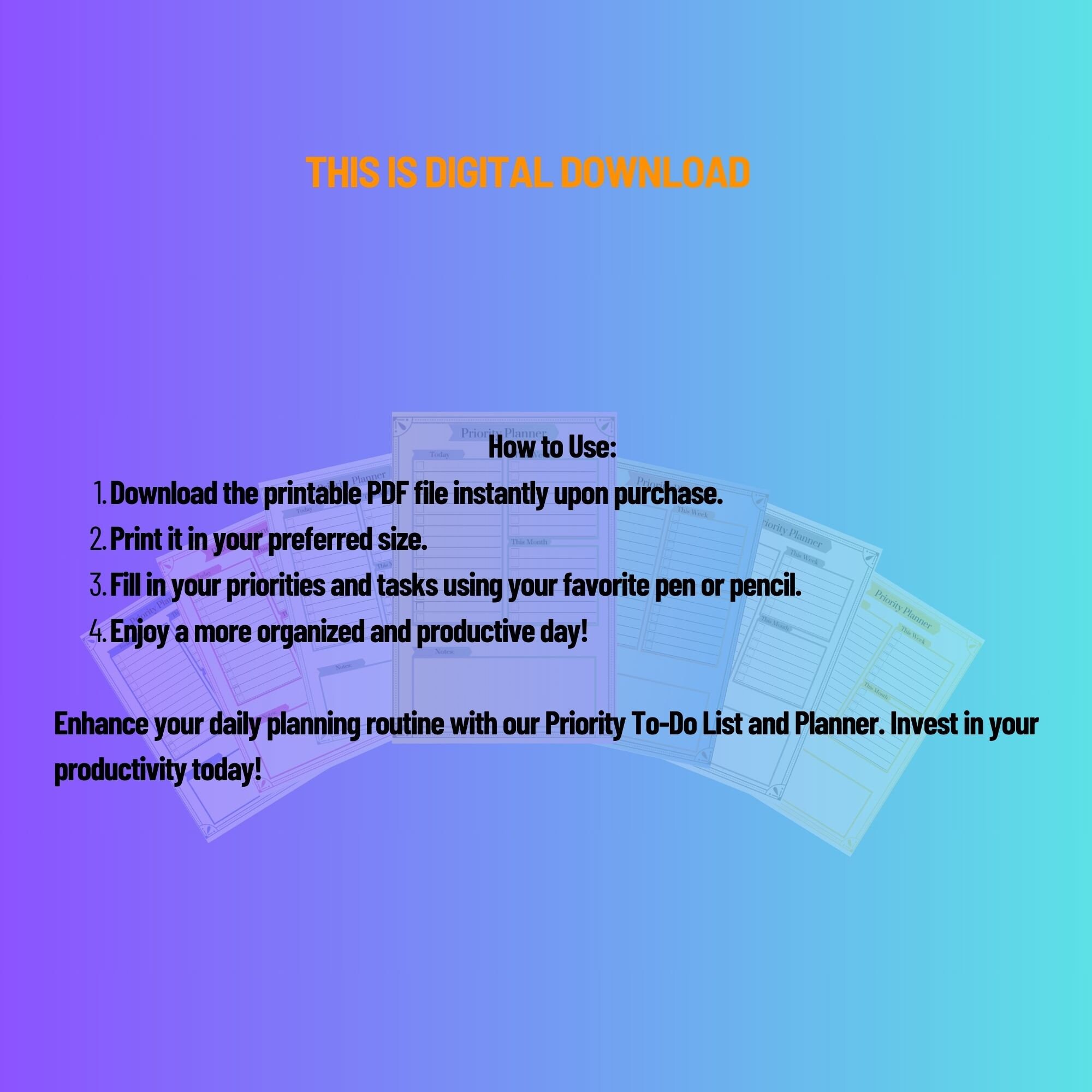 Priority to Do List,priority Task List,priority Matrix,priority ...