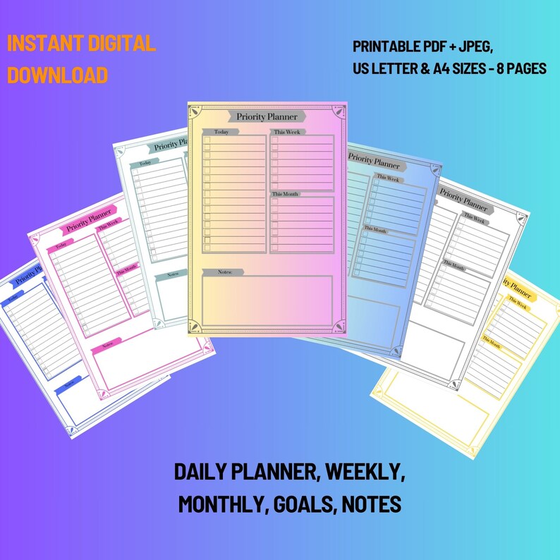 Priority to Do List,priority Task List,priority Matrix,priority ...