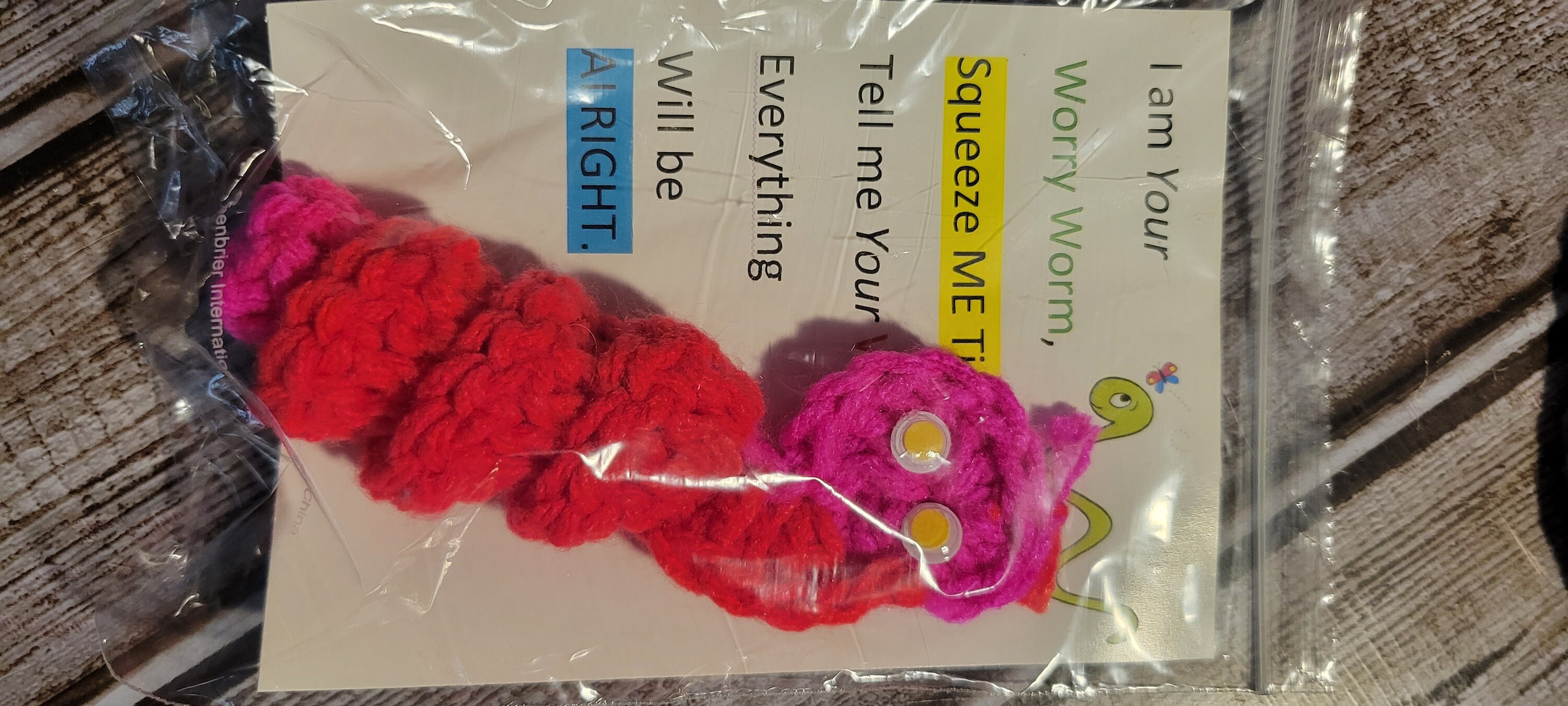 Crocheted Worry Worm Random Acts of Kindness - Etsy
