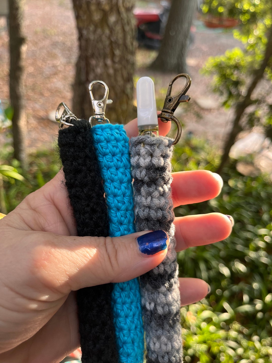 Crocheted Slim Pen Vape Keychain - Etsy