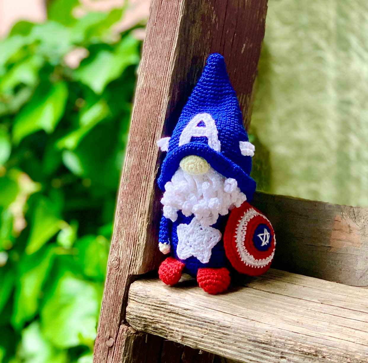 Captain America Gnome Crochet Pattern: Hero Amigurumi (PDF Pattern) - Etsy