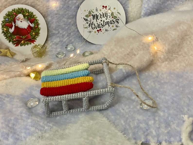 Sledge Crochet Pattern: Winter Amigurumi, Christmas Decor (PDF Pattern ...