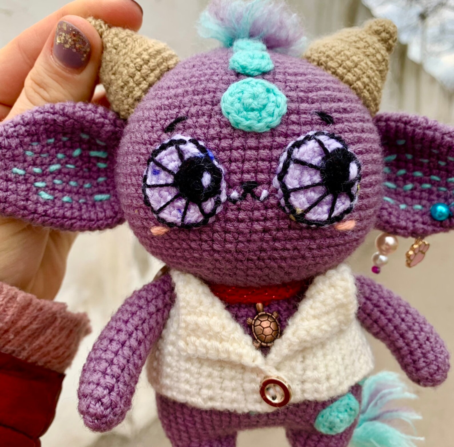 Crochet Pattern: Cute Purple Monster Crochet Pattern - Etsy