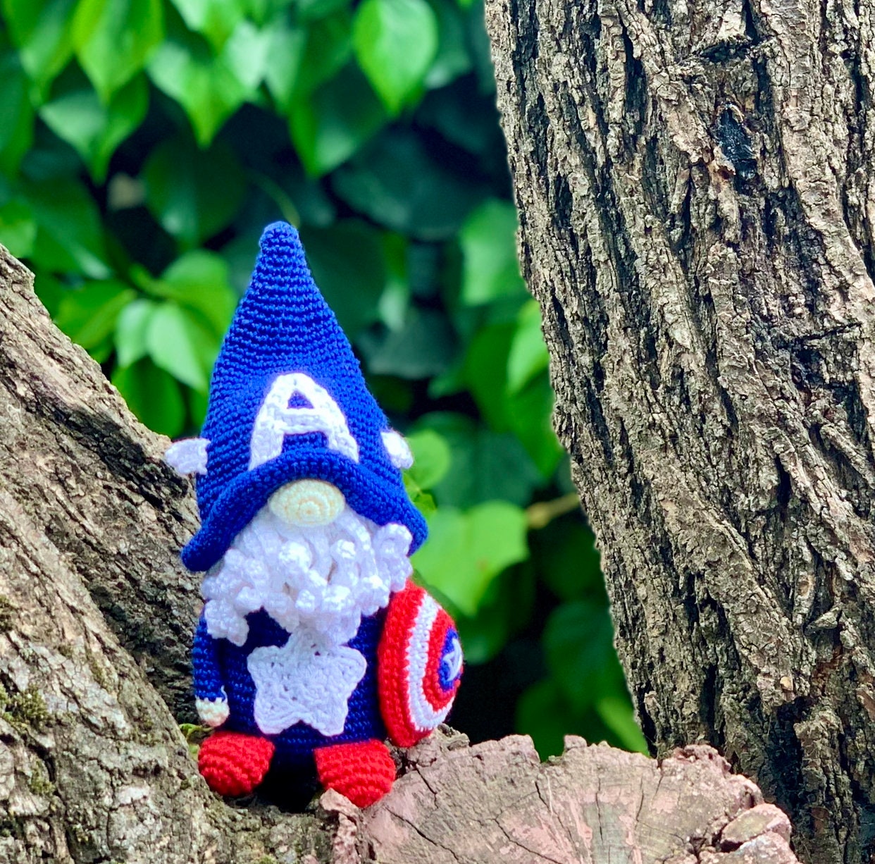 Captain America Gnome Crochet Pattern: Hero Amigurumi (PDF Pattern) - Etsy