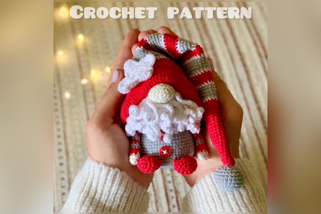 Crochet Pattern: Nisse Crochet Pattern, Christmas Gnome Crochet Pattern ...