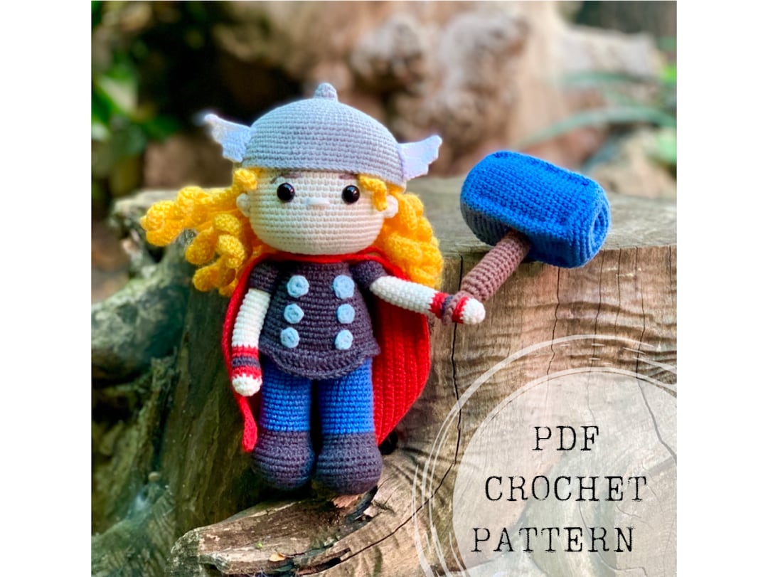 Crochet Pattern: Thor Fan Art Crochet Pattern, Thor Amigurumi Doll ...