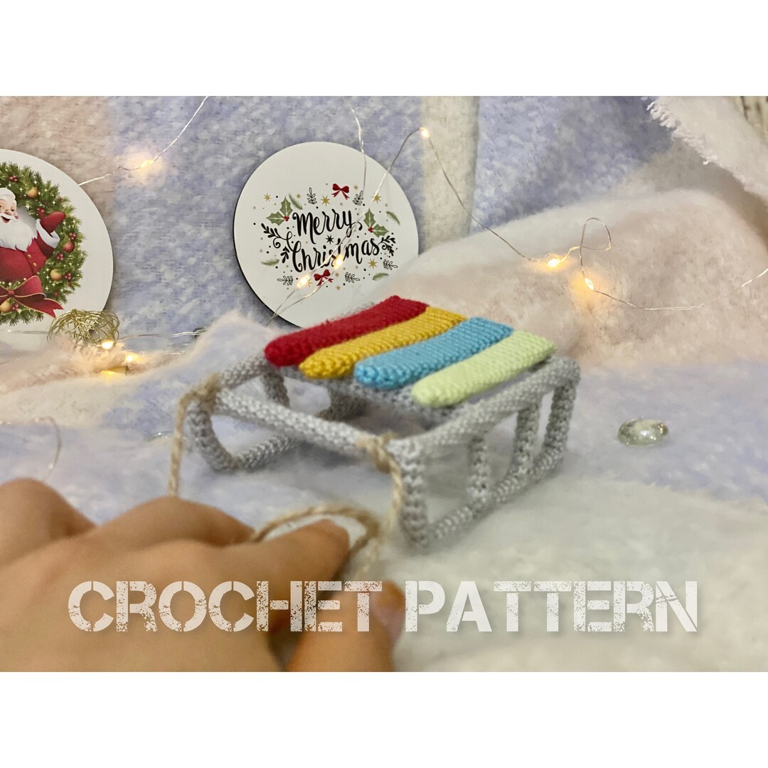 Crochet Pattern: Sledge Crochet Pattern, Winter Amigurumi, Christmas ...