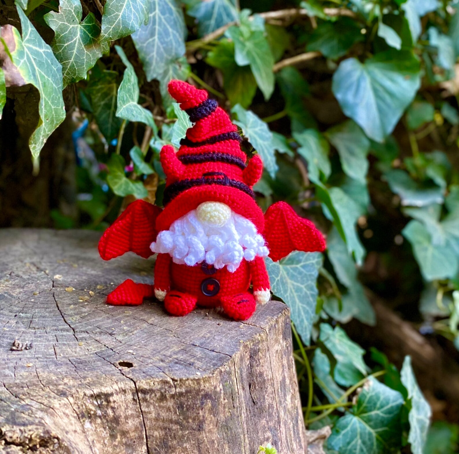 Crochet Pattern: Red Devil Gnome Crochet Pattern Halloween - Etsy