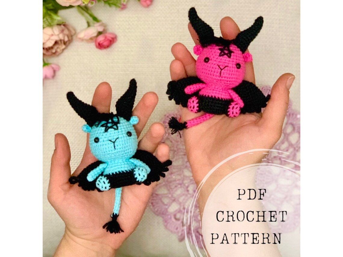 Crochet Pattern: Baphomet Crochet Pattern Cute Tiny Baphomet - Etsy
