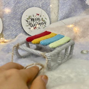 Sledge Crochet Pattern: Winter Amigurumi, Christmas Decor (PDF Pattern ...