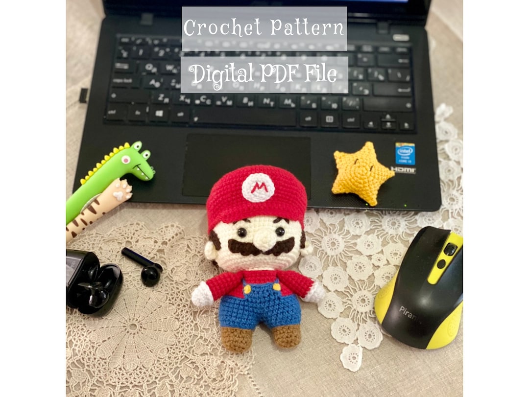 Crochet Pattern: Super Plumber Fan Art Doll Amigurumi - Etsy