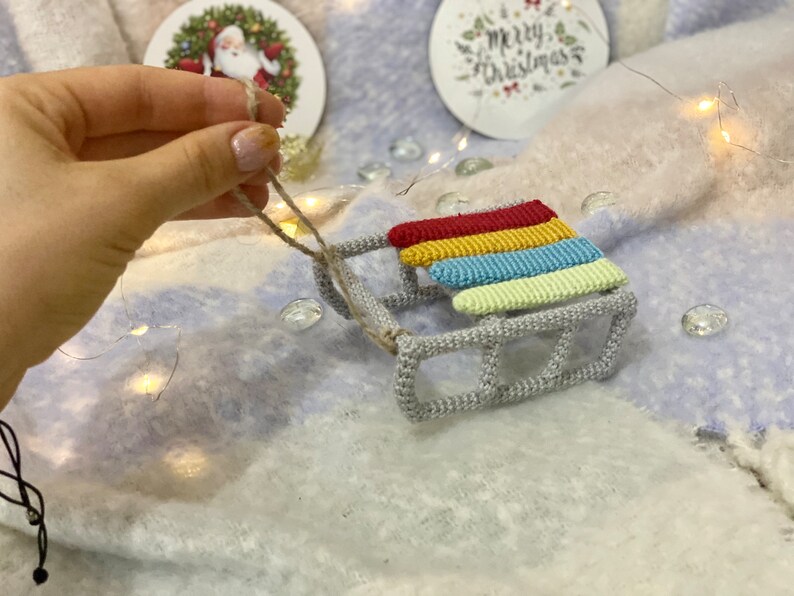 Sledge Crochet Pattern: Winter Amigurumi, Christmas Decor (PDF Pattern ...