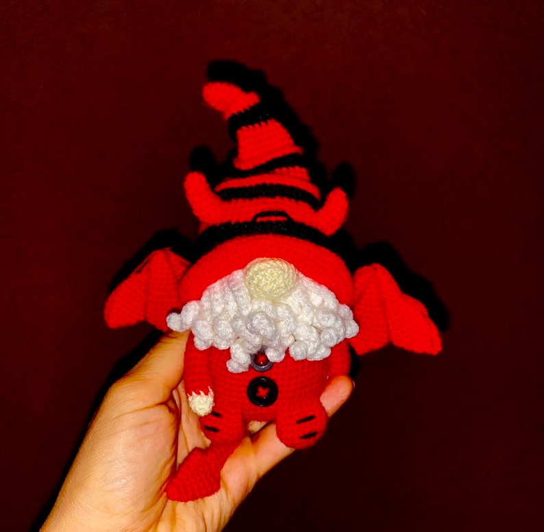 Crochet Pattern: Red Devil Gnome Crochet Pattern Halloween - Etsy