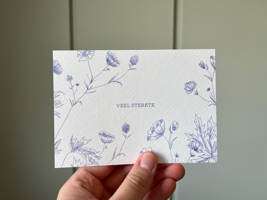 Handmade Greeting Card 'good Luck' Strength I Mourning I Sadness I ...