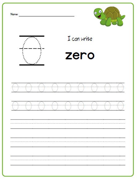 0-10 Numbers Tracing Handwriting Printable Digital Download - Etsy