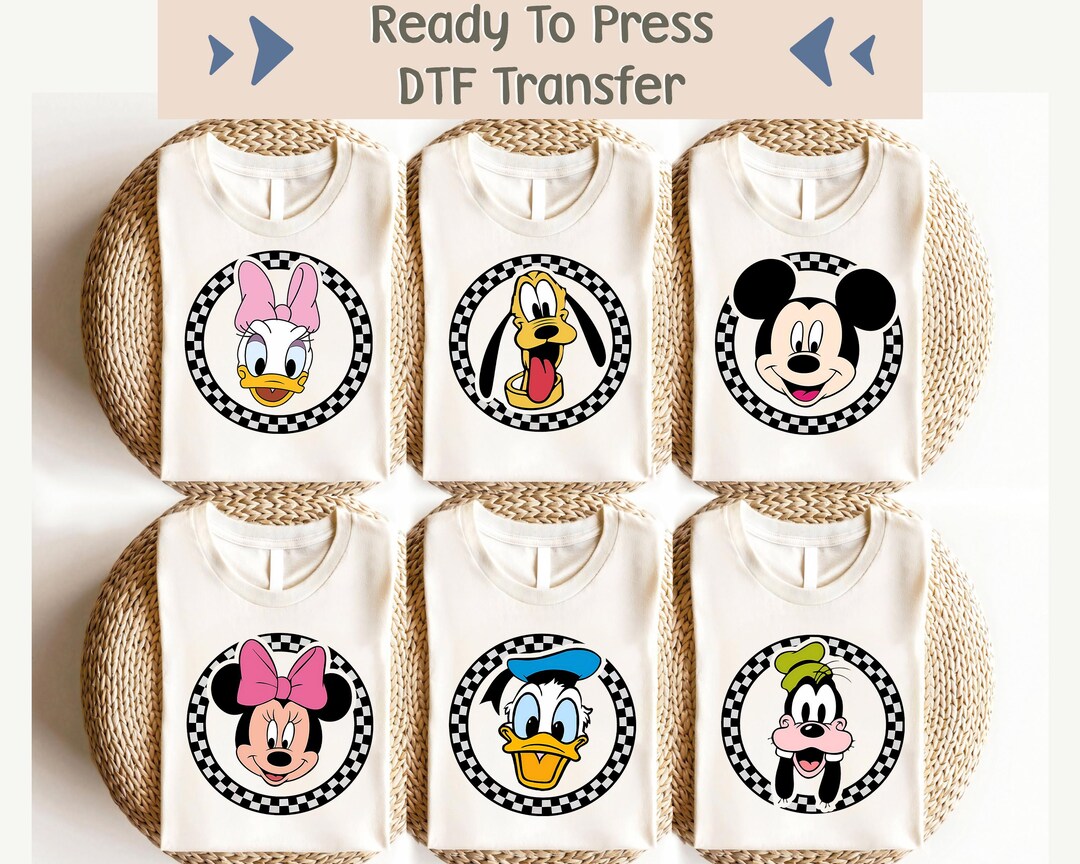 Disney Characters DTF, Disney 2025 DTF Transfer, Disney Ready to Press ...