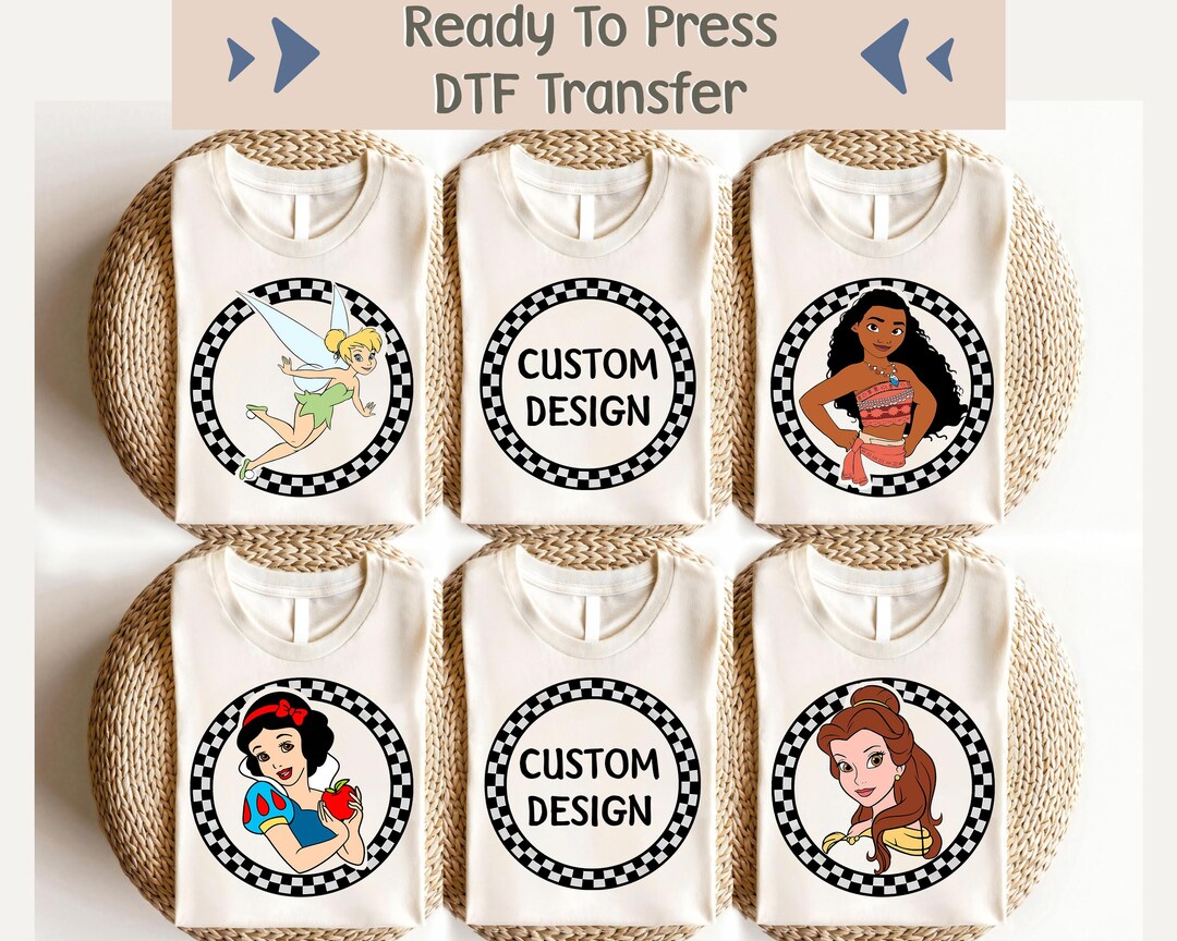 Disney Characters DTF, Disney Custom DTF Transfer, Disney Ready to ...