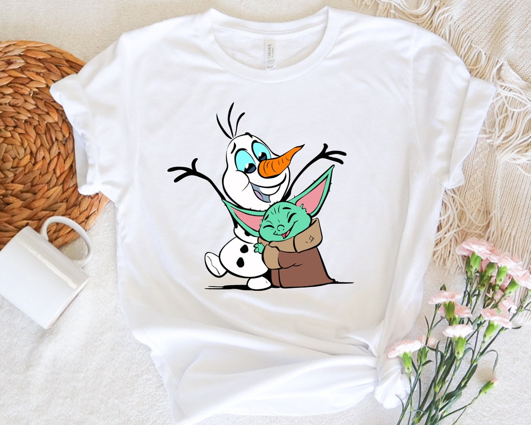 Disney Baby Yoda and Olaf Shirt, Disney Frozen Shirt, Personalized ...