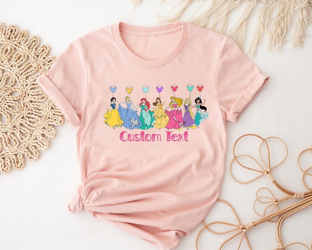 Custom Disney Princess Shirt, Personalized Princess Matching Shirt, Disneyland Princess Shirt ...