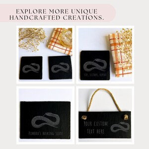 Handcrafted Hognose Snake 20x10cm Sign: Unique Reptile-themed Décor ...