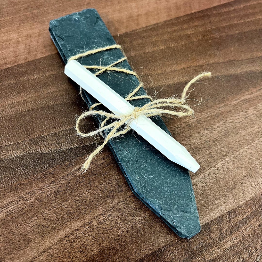 Handmade Slate Herb Labels - Garden Plant Identifiers, Plant Stakes for ...