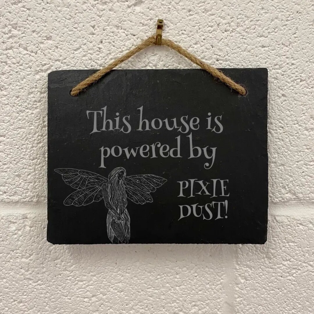 Personalised Fairy Pixie Home Sign Fairy Wall Sign Pixie - Etsy
