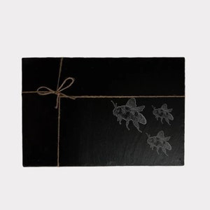 Honey Bee - Two Natural Slate Placemats (set of 2), Slate Table Mats ...