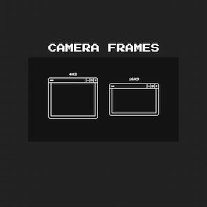 Animated BLACK and White DARK RETRO Twitch Overlay Package Minimal Dark ...