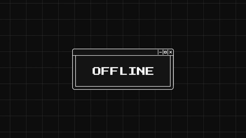 4x DARK RETRO Animated Waiting Screens Computer Style - Etsy