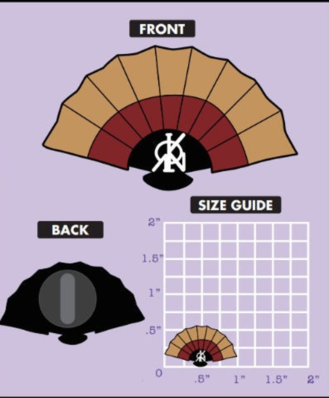 Kingdom K-pop Karma Fan Enamel Pin - Etsy