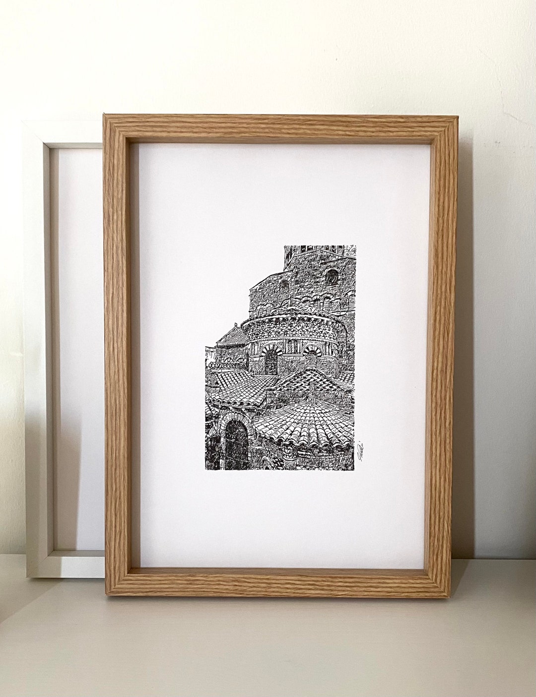 Original and Unique Pen & Ink Drawing of Architectural and Special ...