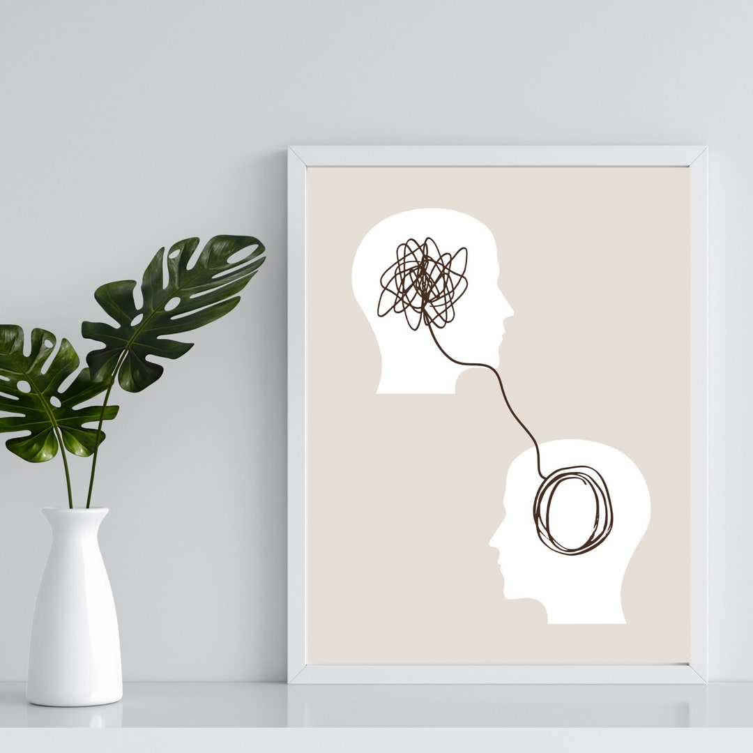 Neutral Therapy Visual Printable/ Mental Health Advocacy/ Office Wall ...