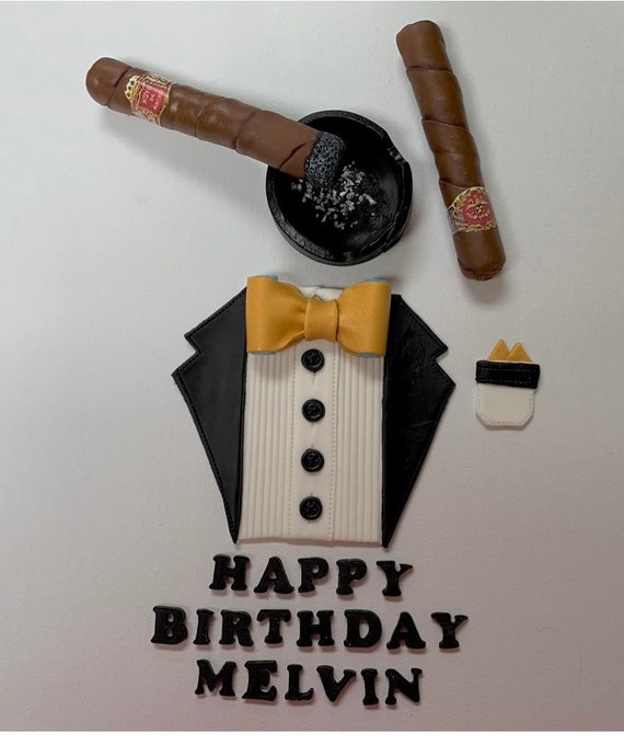 Groom Cakes Cigar Toppers