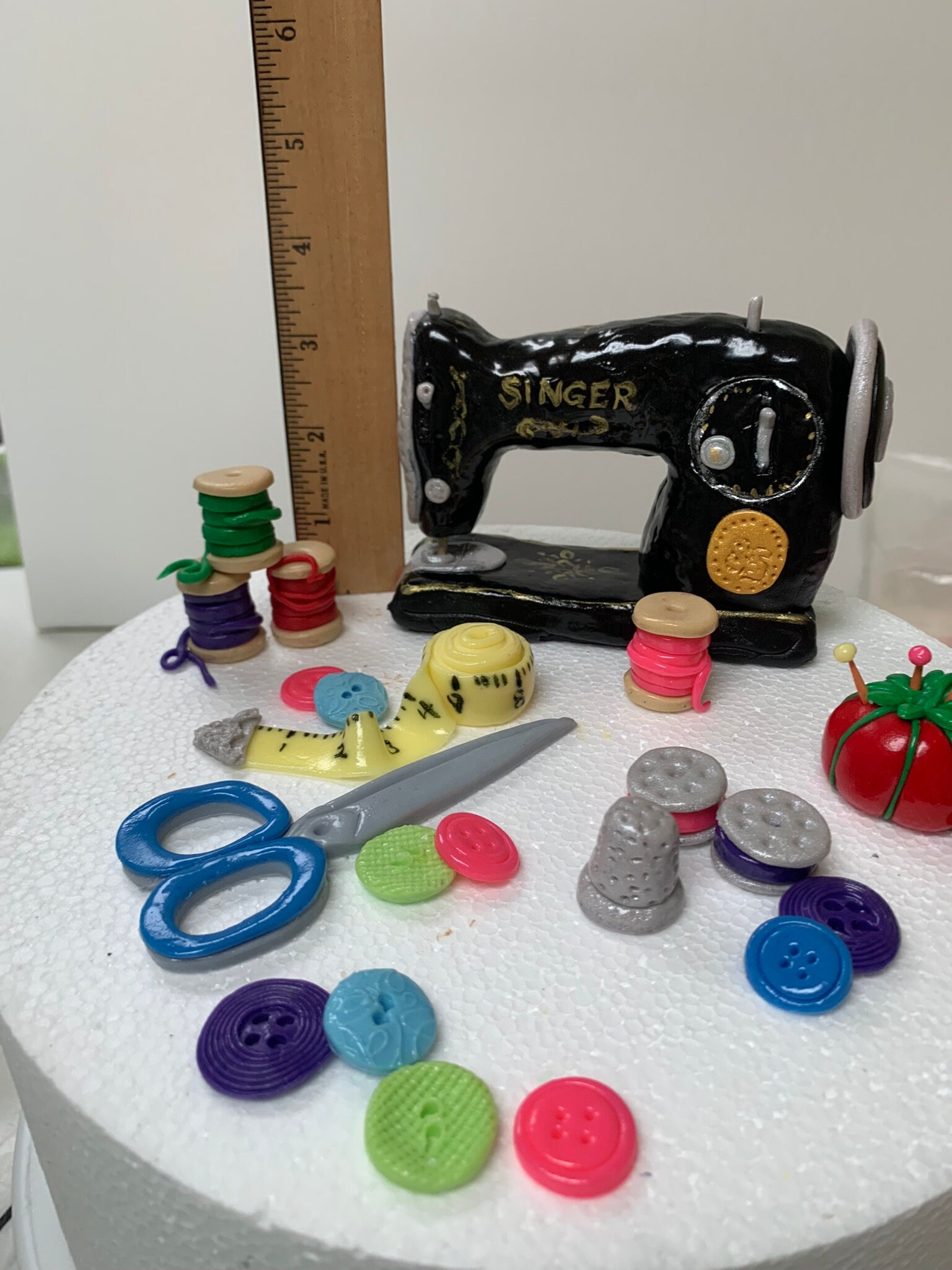 Sewing Cake Topper, Sewing Machine Cake Topper, Quilting Cake Topper ...