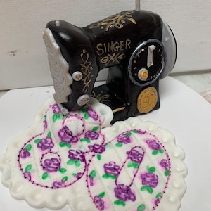 Sewing Cake Topper, Sewing Machine Cake Topper, Quilting Cake Topper ...