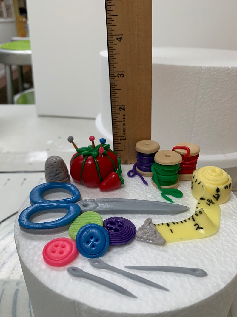 Sewing Cake Topper Sewing Machine Cake Topper Quilting Cake - Etsy