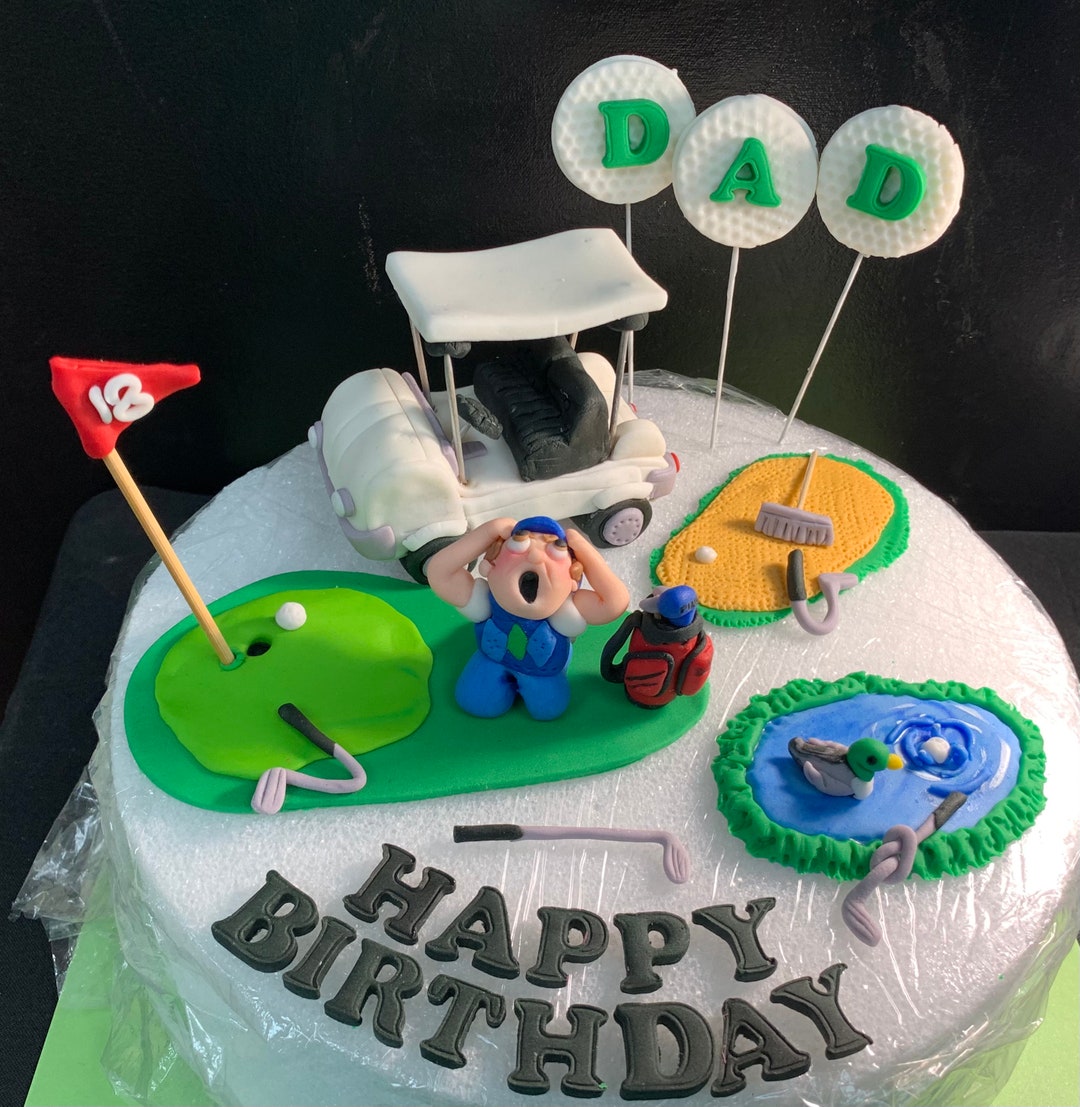 Funny Golf Cake Topper, Golf Cart Cake Topper, Golfing Cake Topper - Etsy