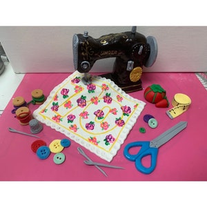 Sewing Cake Topper, Sewing Machine Cake Topper, Quilting Cake Topper ...