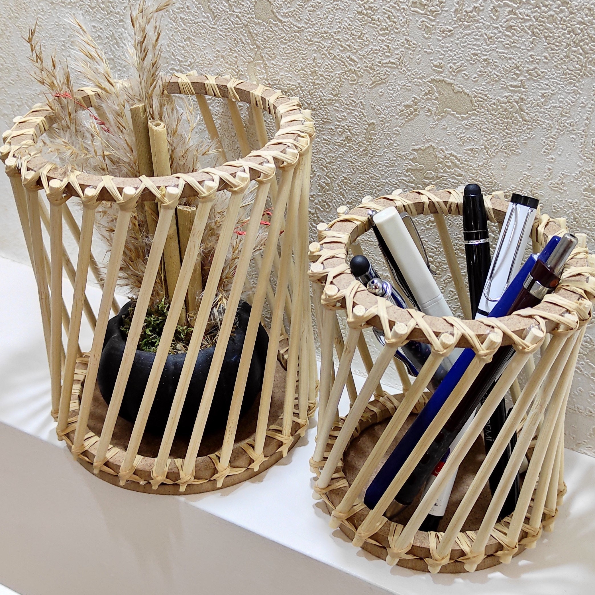 Bamboo Stick Mini Cross Lantern Set of 2 6-4.7 Inc Height - Etsy