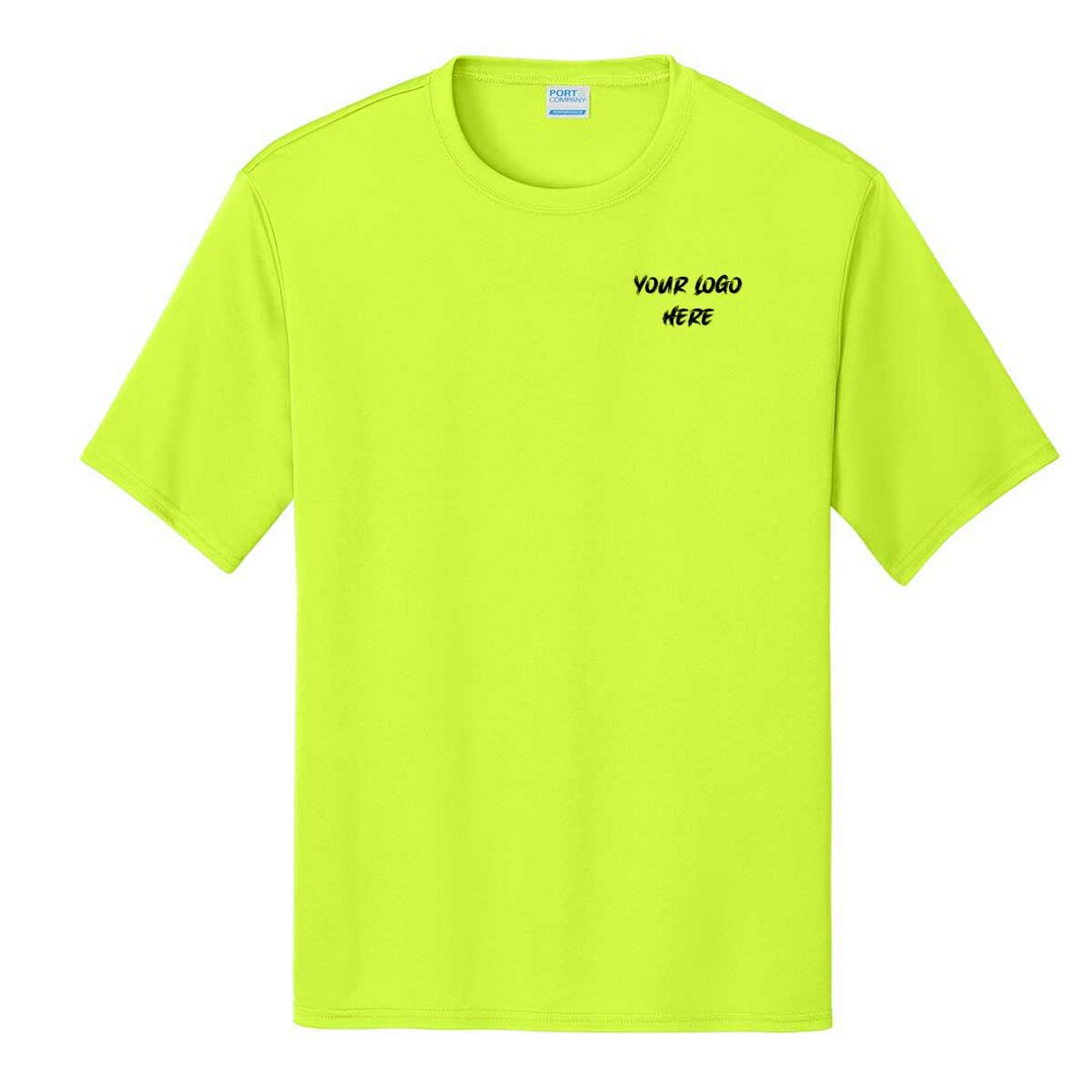 Customizable Safety Orange Dry-fit Workwear T-shirt With Logo - Etsy