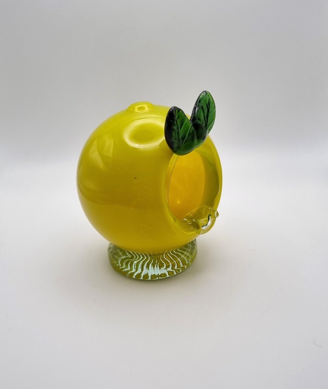 Quirky Fun Glass Lemon Ashtray, Novelty Fruit Shaped Ashtray, Amusing ...