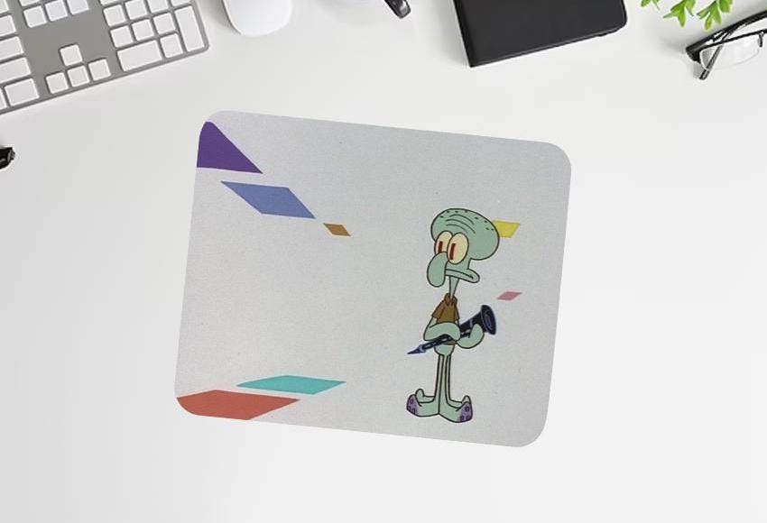 Squidward in the Abyss, Meme Mouse Pad, Gift for Coworker, Office Gift ...