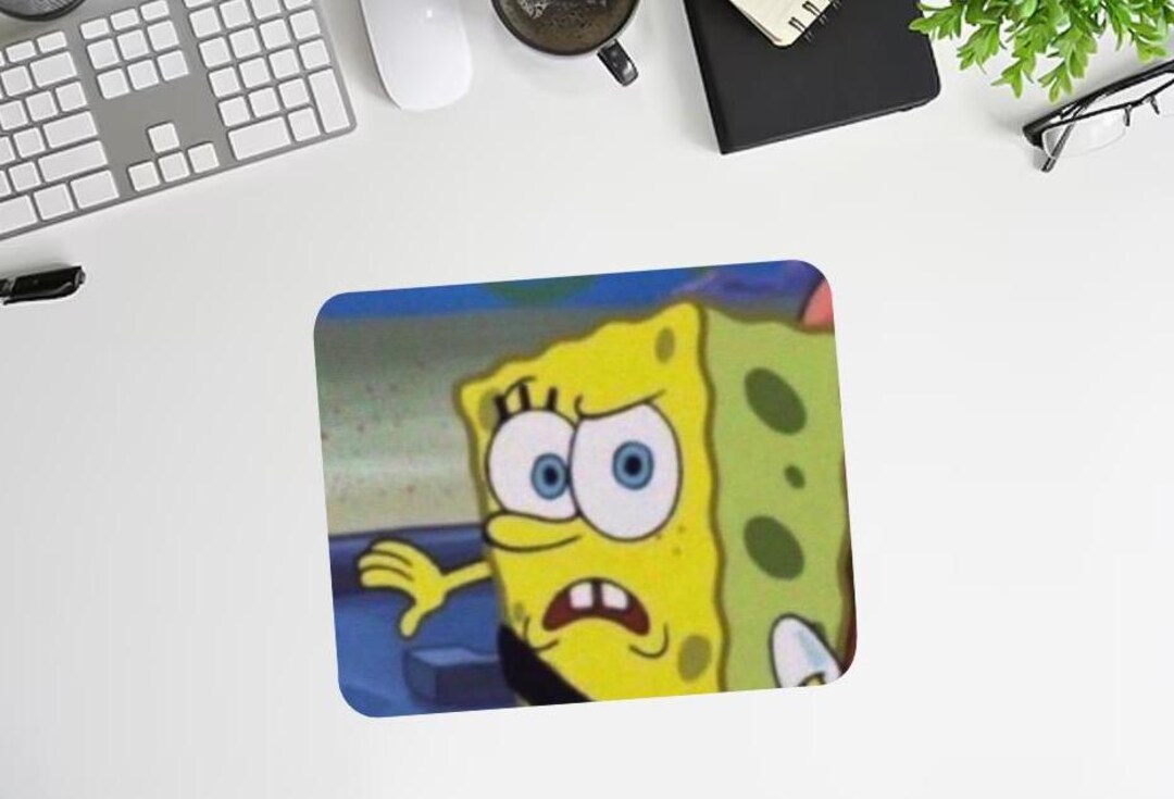 Disgusted Spongebob, Meme Mouse Pad, Gift for Coworker, Office Gift ...
