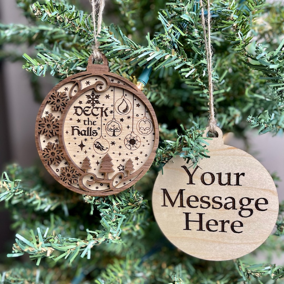 Wood DECK the Halls Ornament, 2024 Update, RPG Christmas, TTRPG, Mtg ...