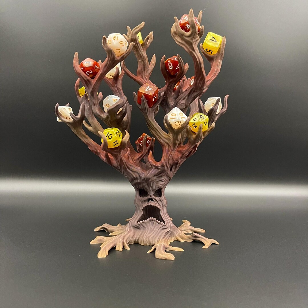 Haunted Tree Dice Holder Limbs | Holds 21 Dice | Dice Display ...