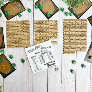 120+5 Mtg Counters MEGA Pack | Mdf Wood | Tokens for Magic the ...