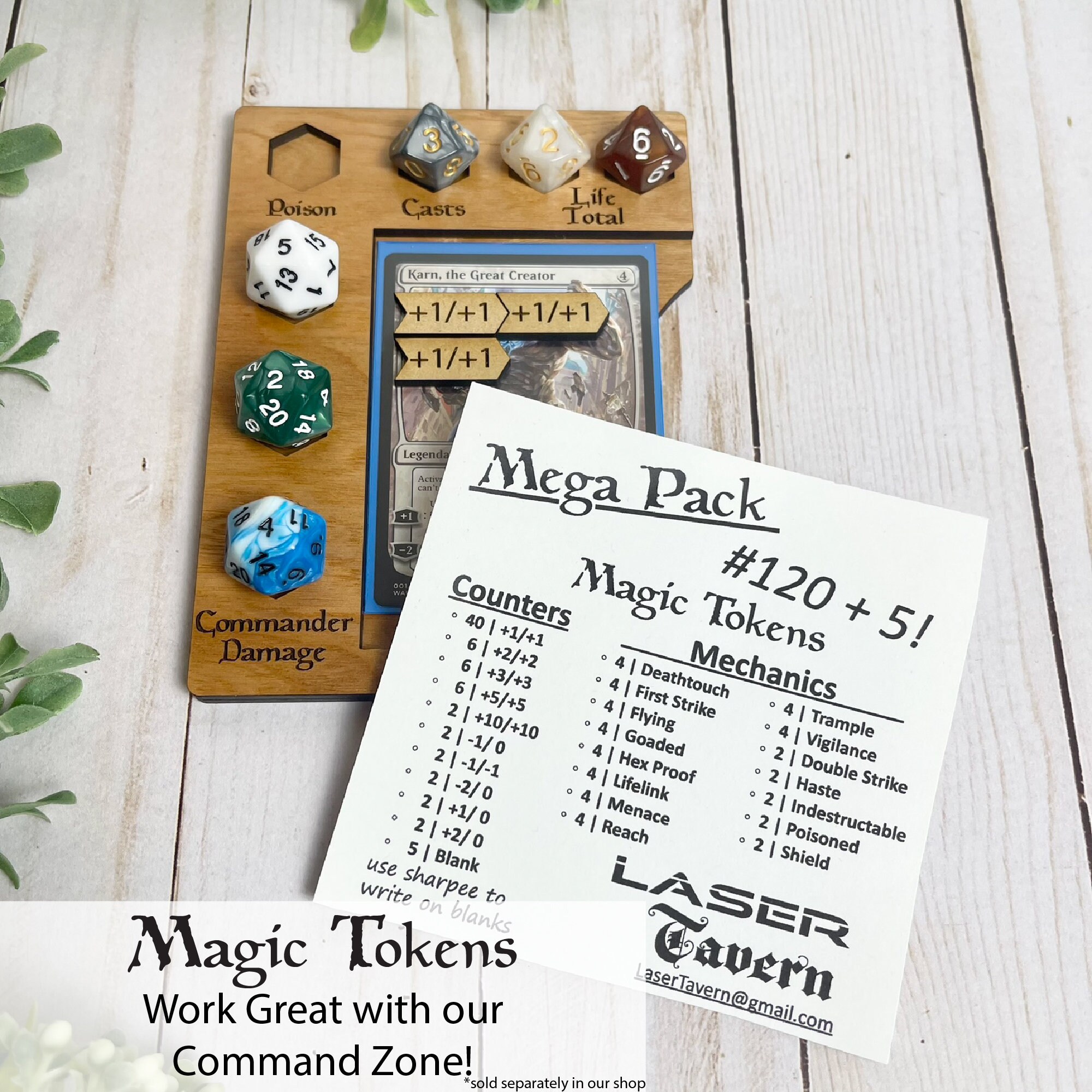 Simple Command Zone Magic the Gathering Mtg Life Damage - Etsy