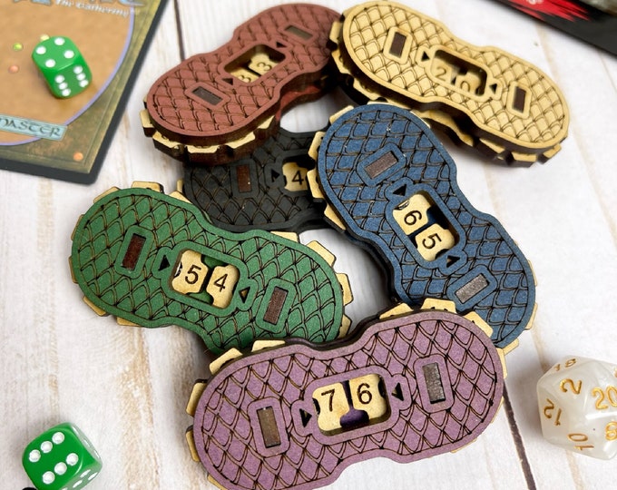 Wood Hit Point Counter Dungeons and Dragons Accessory RPG Dungeon ...