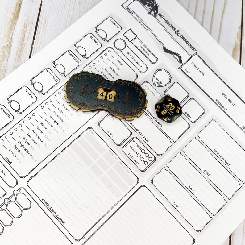 Elvish Script Hit Point Counter | Life Health Counter | MTG Counter ...