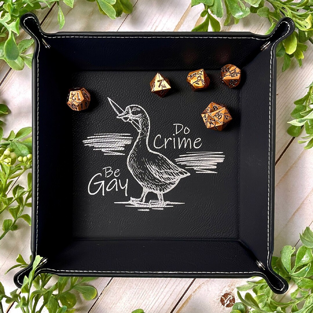3 Image Goose Collection Dnd Dice Tray LGBTQ Peace Was Never an Option ...